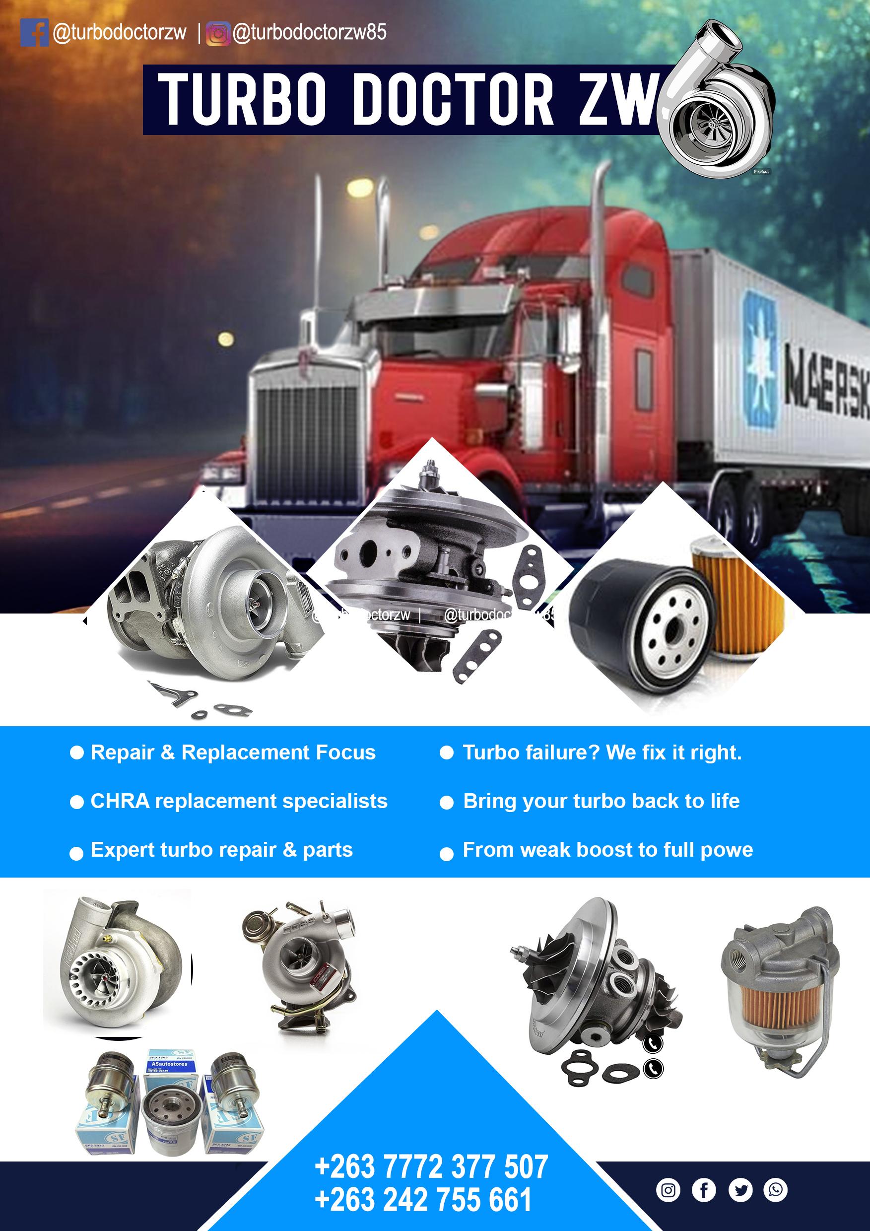 TURBO DOCTOR ZW - Turbo Repairs & Parts in Harare, Zimbabwe